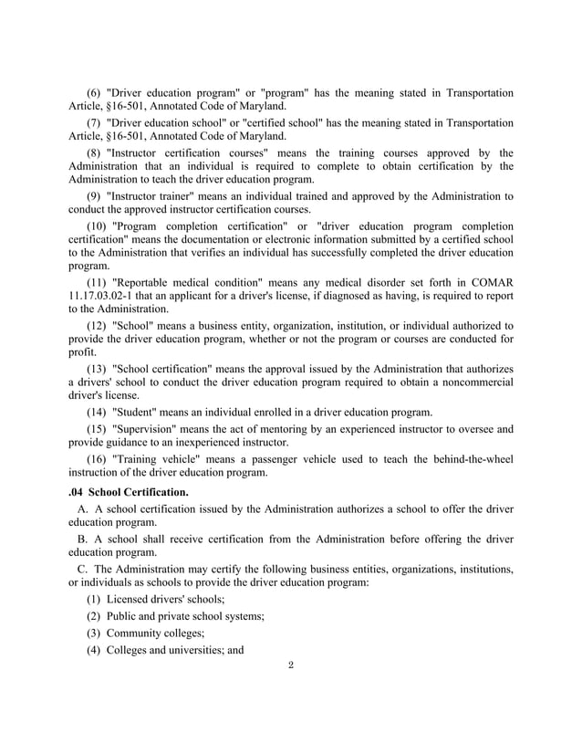 Comar regulations | PDF