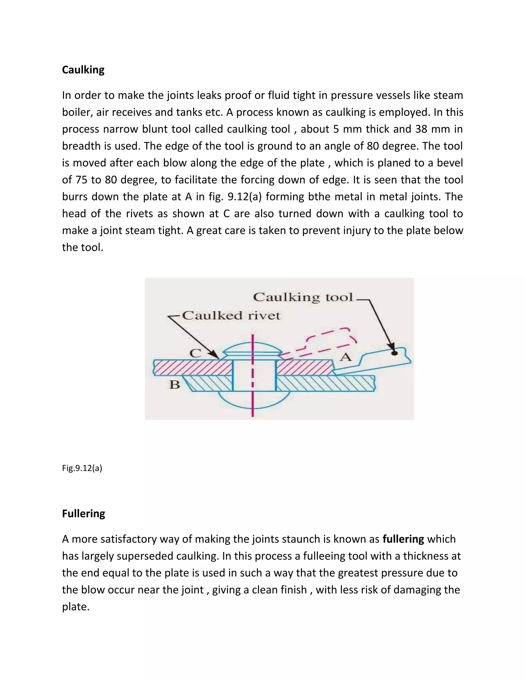 Caulking & Fullering | DOC