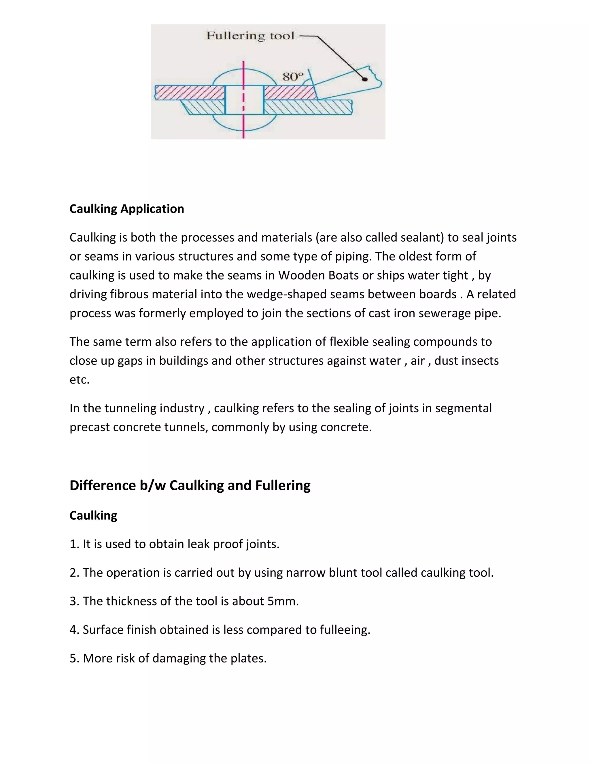 Caulking & Fullering | DOC