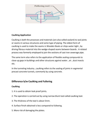 Caulking & Fullering | DOC