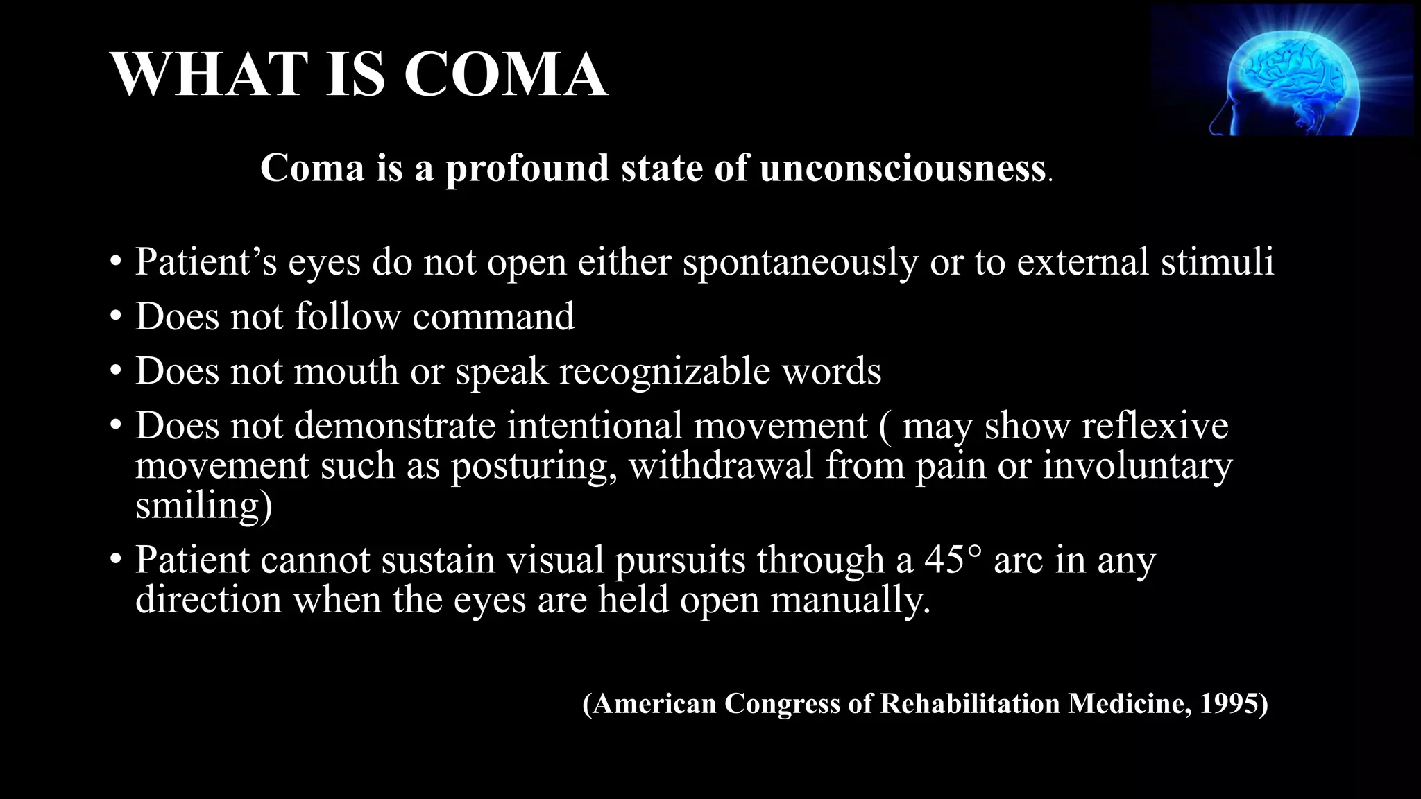 Coma Stimulation Techniques | PPTX | Brain and Nervous System Disorders ...