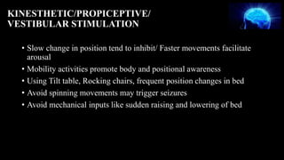 Coma Stimulation Techniques | PPTX