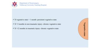 Coma, vegetative and locked in syndrome | PPTX