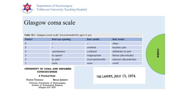 Coma, vegetative and locked in syndrome | PPTX