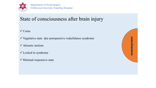 Coma, vegetative and locked in syndrome | PPT