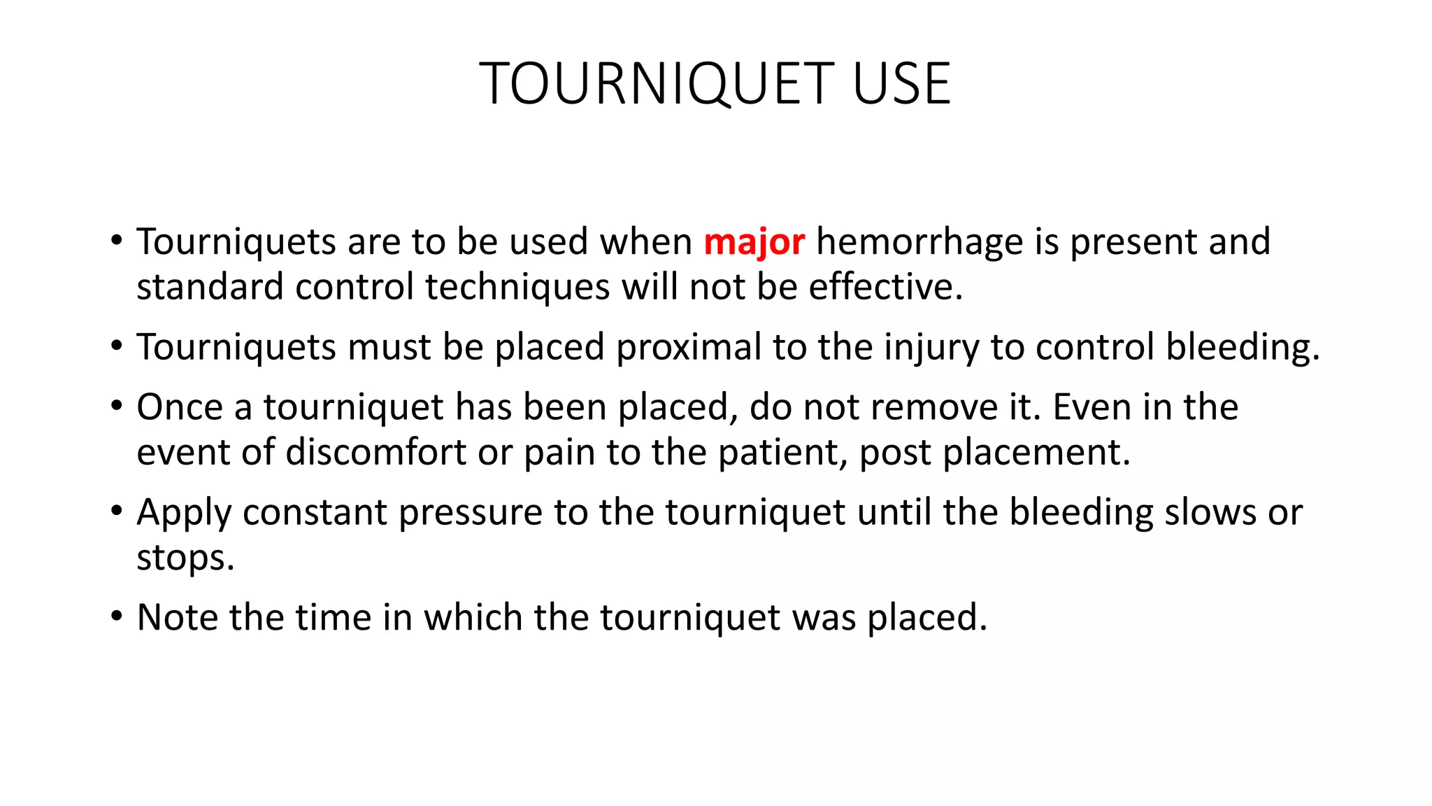 Combat application tourniquet | PPTX