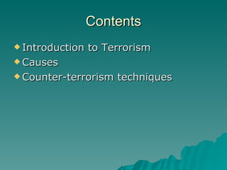 Combating Terrorism | PPT
