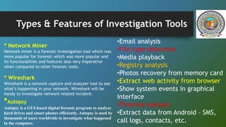 Combating cyber security through forensic investigation tools | PPT