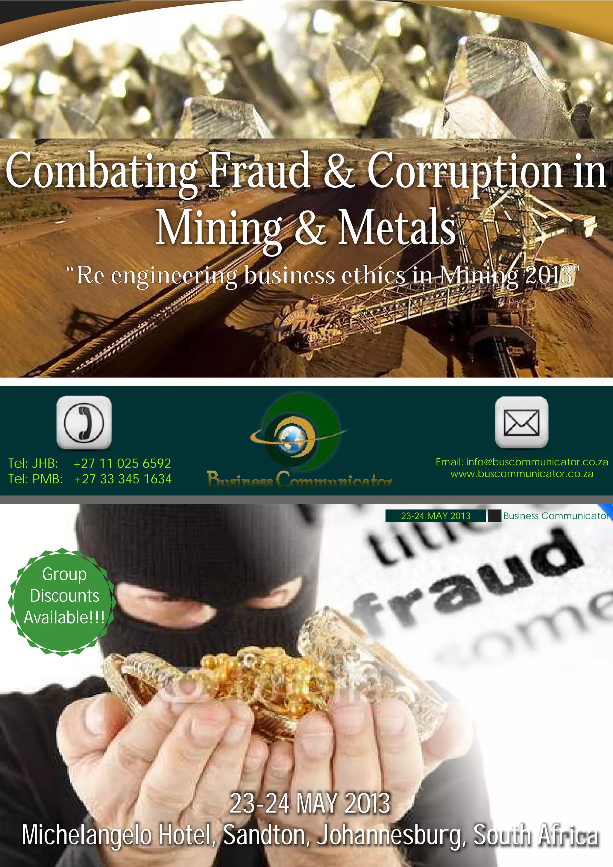 Combating Fraud & Corruption In The Mining & Metals Industry -Re ...