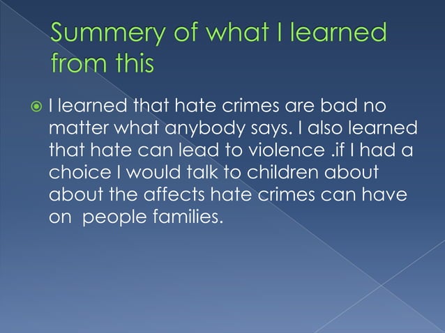 cody Combating hate crimes | PPT