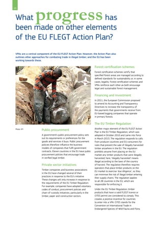 Combating illegal logging lessons from the eu flegt action plan | PDF