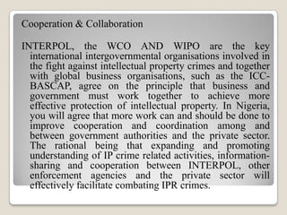 Combating Intellectual Property Crime In Nigeria | PPTX | Crime ...