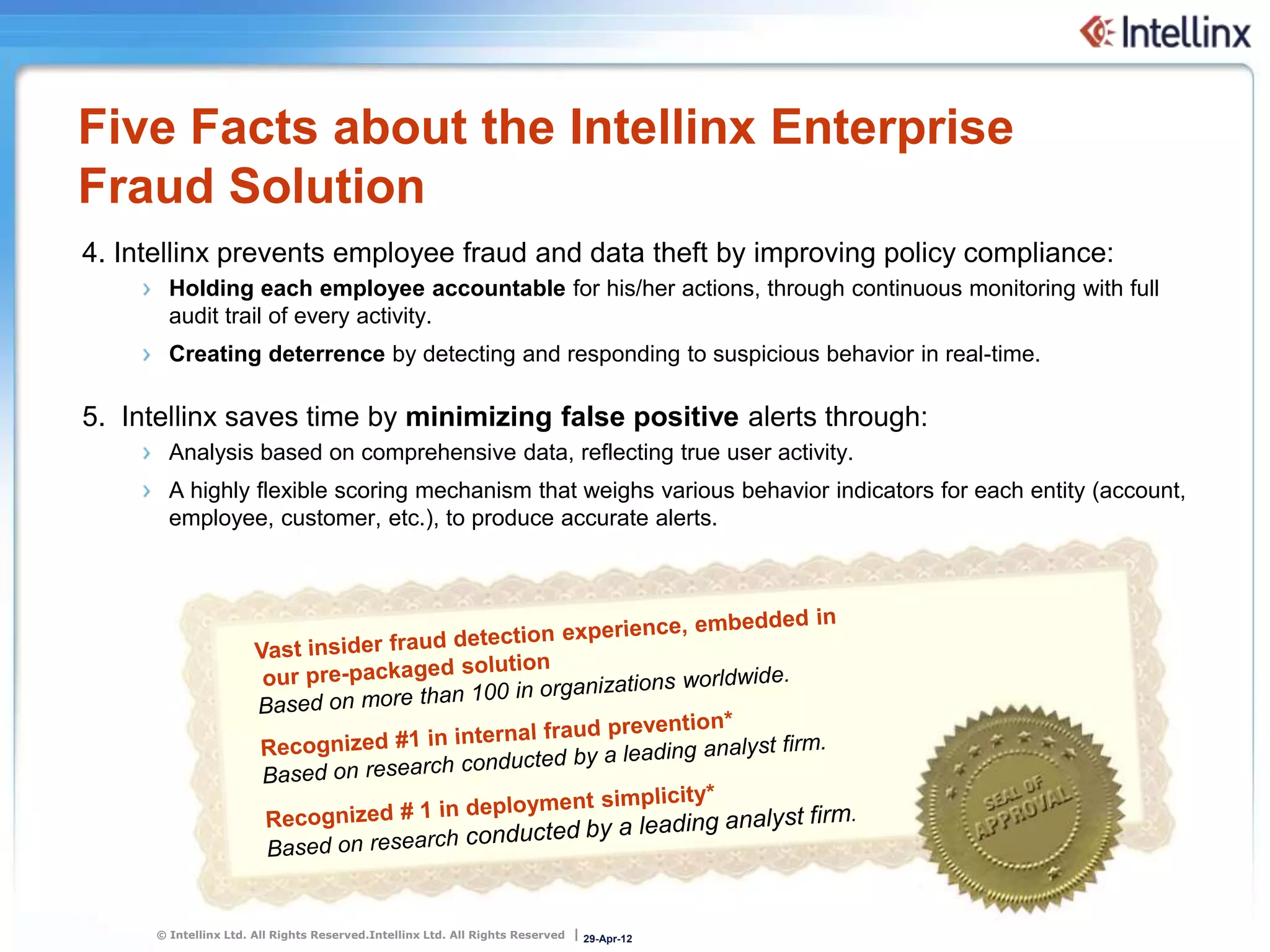 Combating Internal Fraud - 5 Points You Should Think About | PPTX