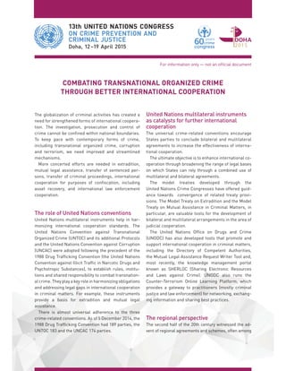 Combating transnational organized crime through better international ...