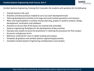 Combat Systems Engineering Crash Course : Part 2 | PPTX