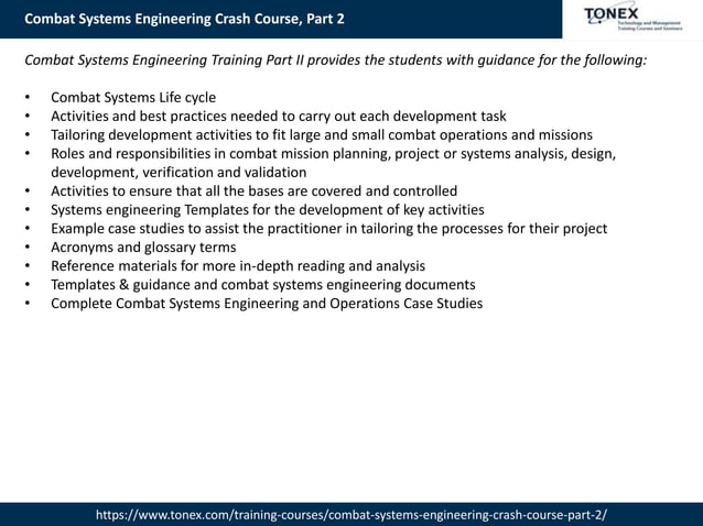 Combat Systems Engineering Crash Course : Part 2 | PPTX | Business ...
