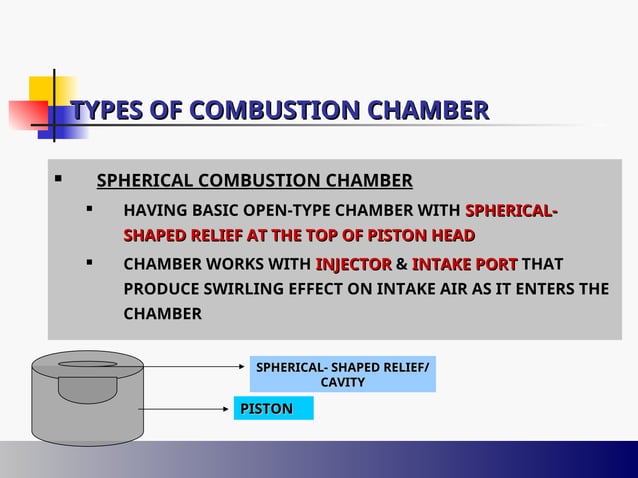 Design of combustion chamber of ic Engine | PPT