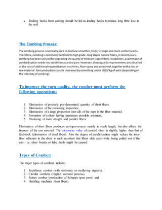 Comber and combing action | DOCX