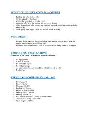 Comber and combing action | DOCX