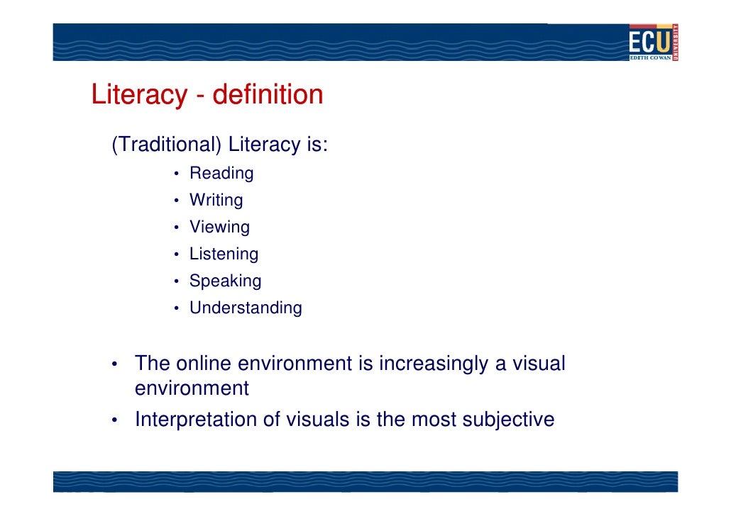 How much do traditional literacy skills count?