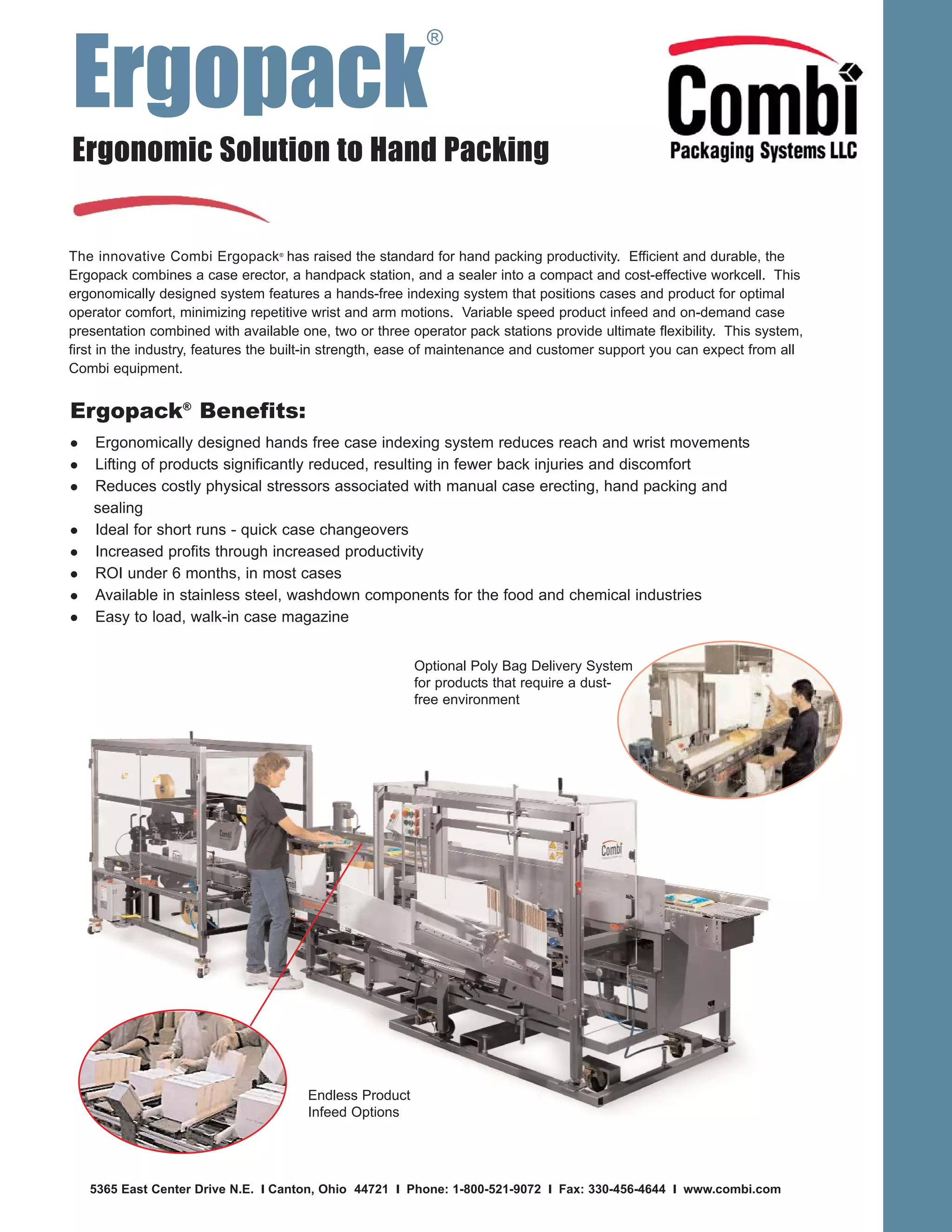 Combi Ergopack Handpack System | PDF | Home Appliances | Home & Garden