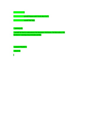 Combinacion de colores basicos, ciclos anidados DEV C++ | PDF