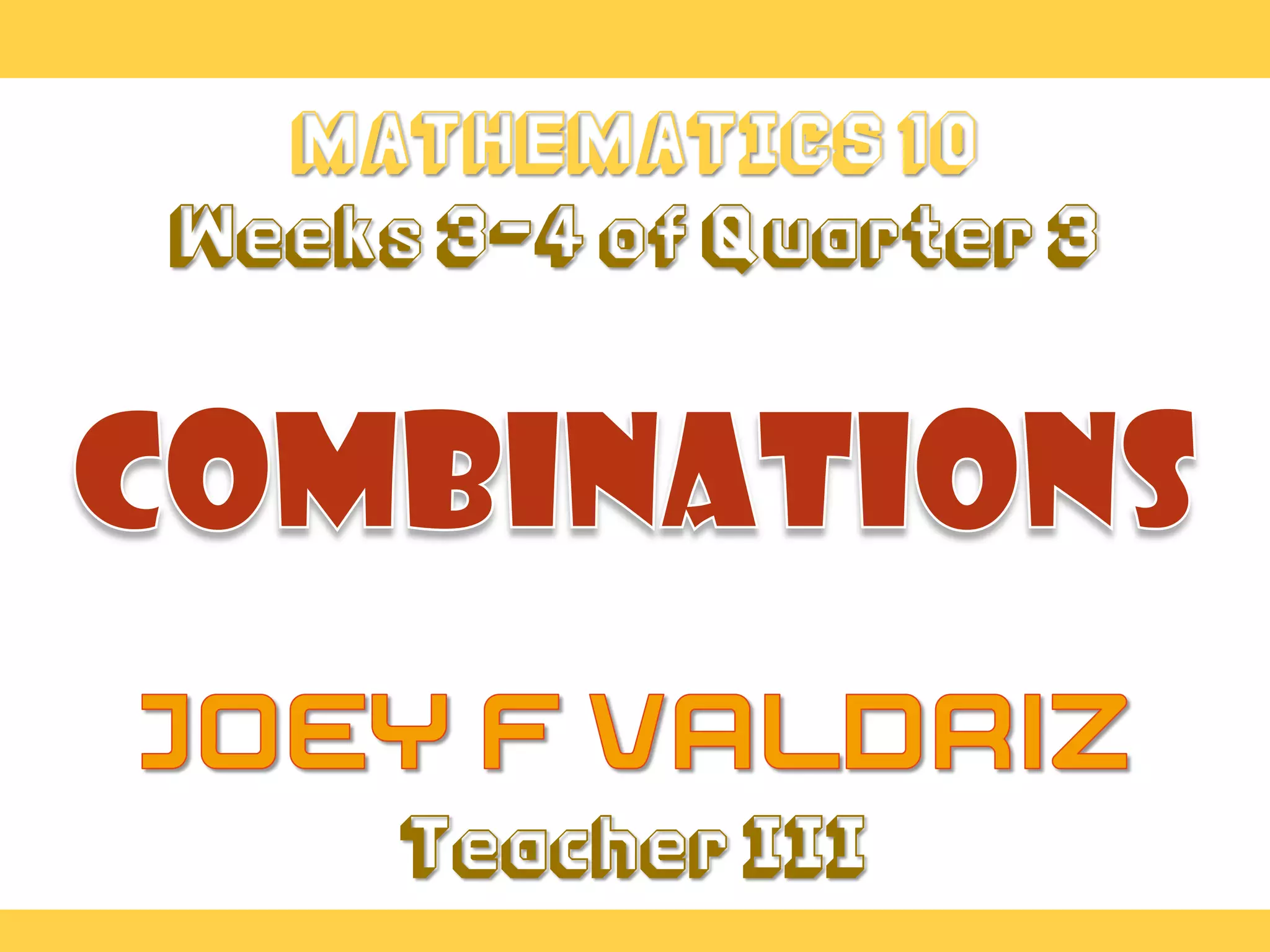 Combination | PDF