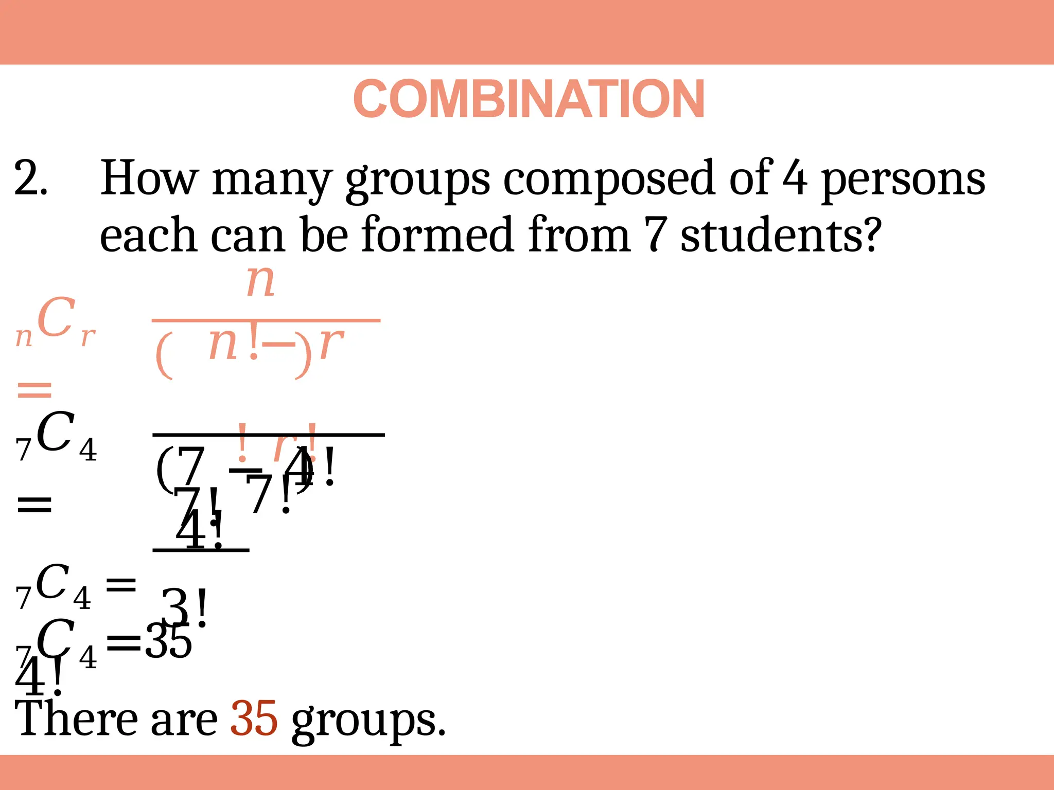 combinations math 10 pptx for quarter 3. | PPTX