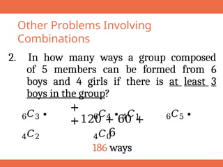 combinations math 10 pptx for quarter 3. | PPTX