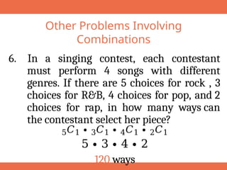 combinations math 10 pptx for quarter 3. | PPTX