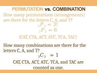 combinations math 10 pptx for quarter 3. | PPTX