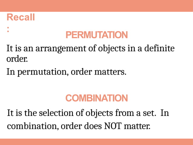 combination, permutaion, probability, formulas | PPT