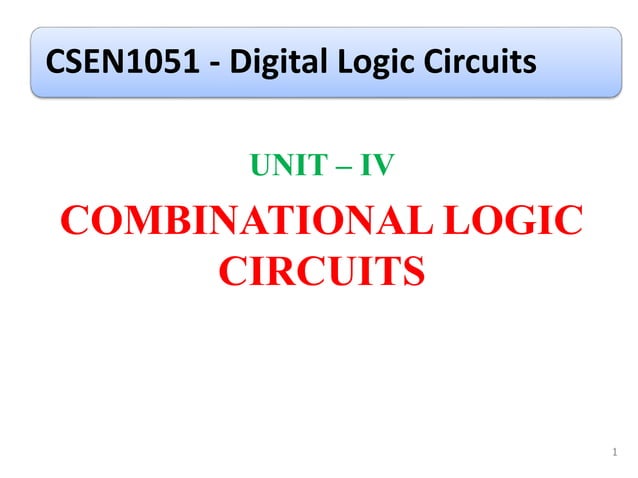 combinational-circuit (1).ppt | Programming Languages | Computing