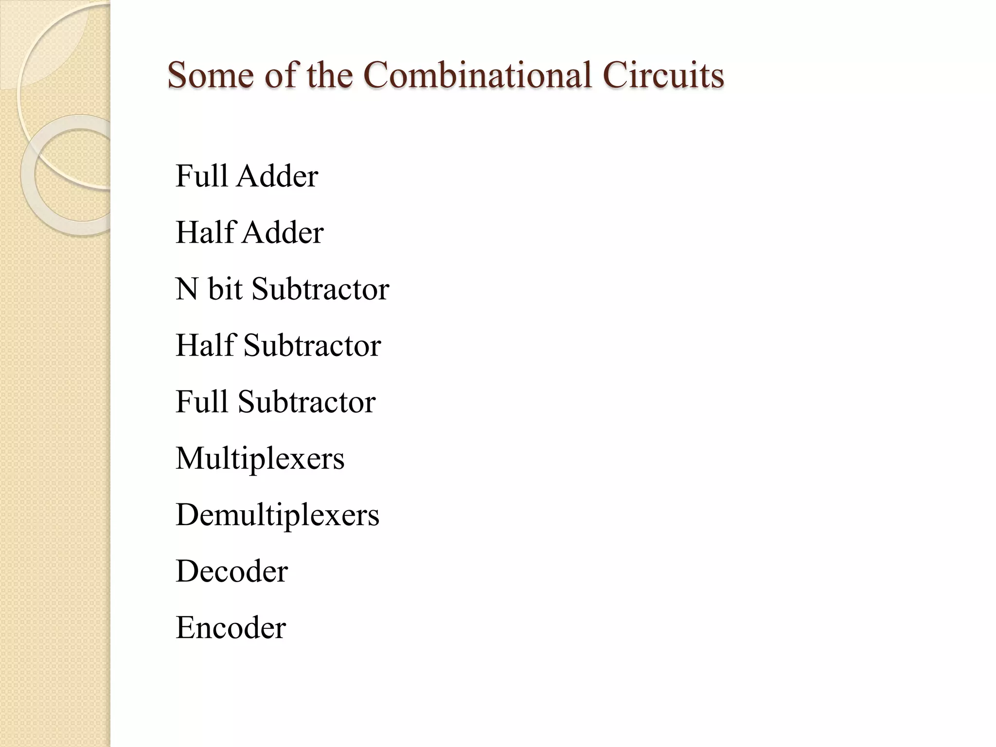 Combinational Circuit And Sequential Circuit Pptx Programming