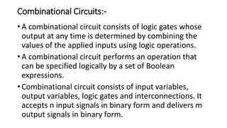 Combinational circuit | PPTX