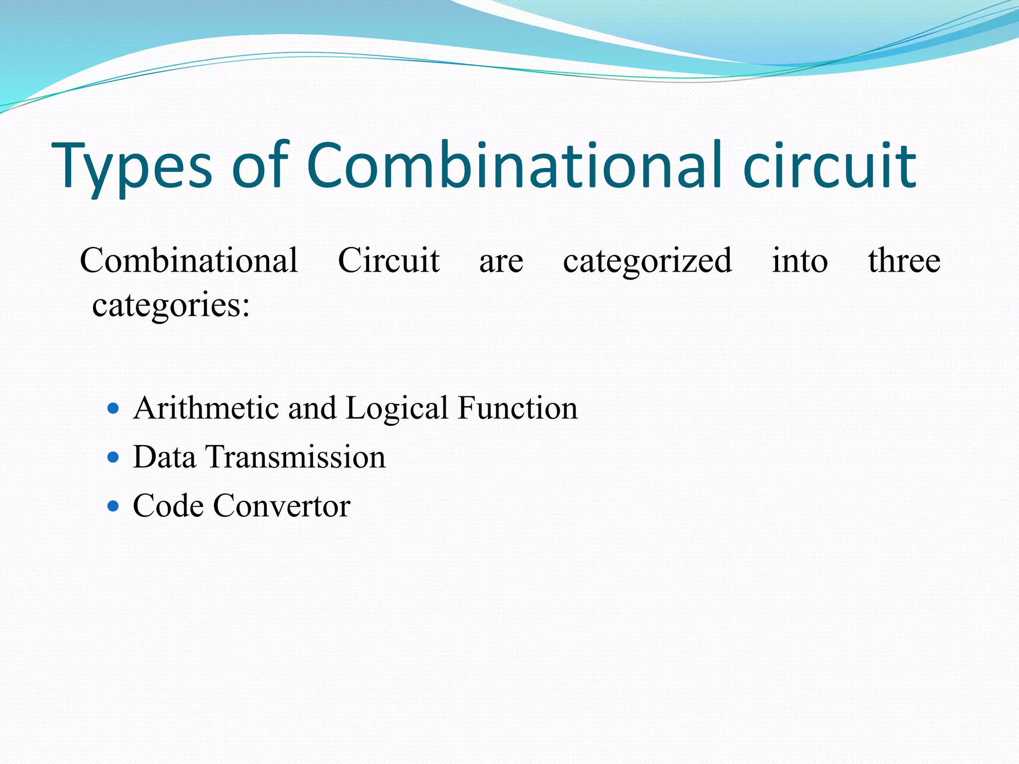 Combinational circuit | PPT