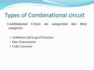Combinational circuit | PPT
