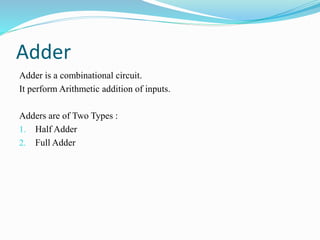 Combinational circuit | PPT