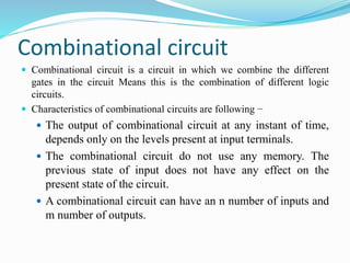 Combinational circuit | PPT