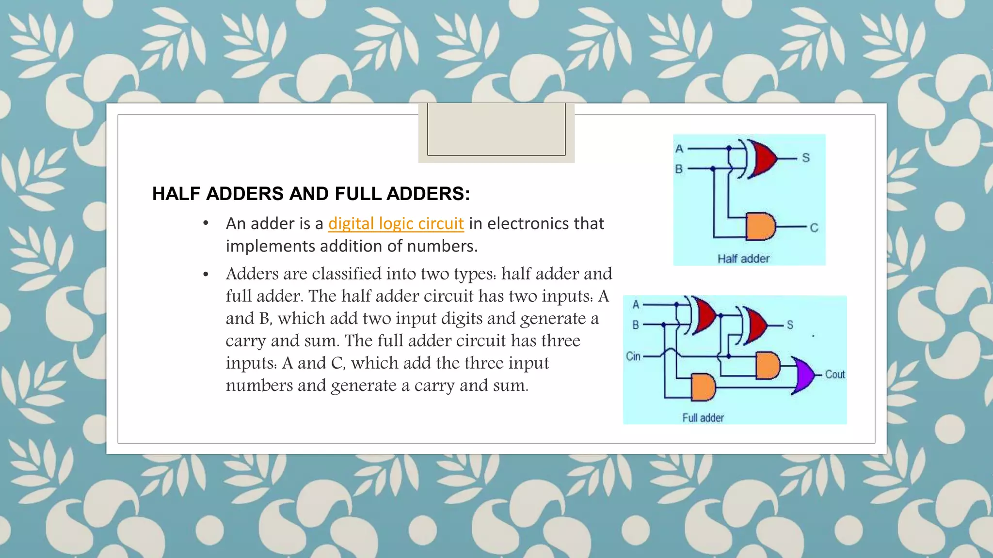 DCF-Combinational circuit | PPTX