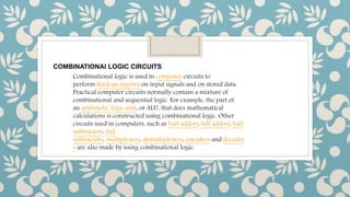 DCF-Combinational circuit | PPTX