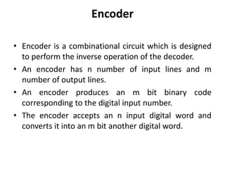 Combinational circuits | PPT