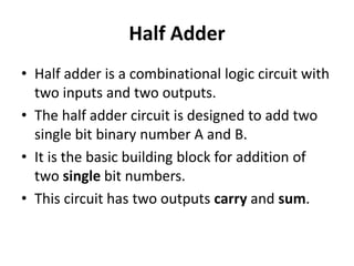 Combinational circuits | PPTX