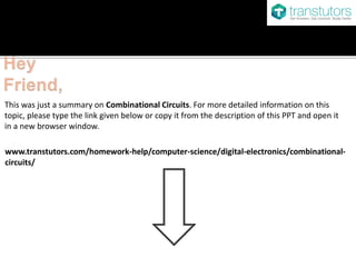 Combinational Circuits | Computer Science | PPTX | Computing ...