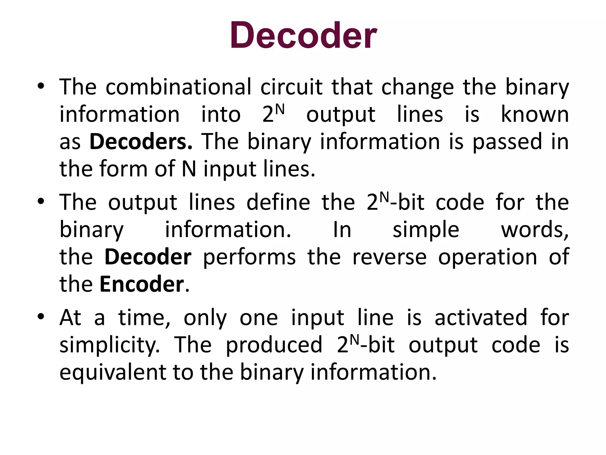 Combinational Circuits.pptx | Programming Languages | Computing