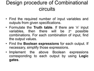 Combinational Circuits.pptx | Programming Languages | Computing