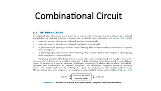 Combinational Circuits digital design logic | PPTX