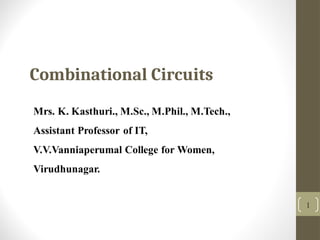 combinational circuits - Multiplexer and Demultiplexer | PPT