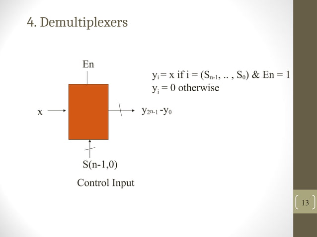 combinational circuits - Multiplexer and Demultiplexer | PPT