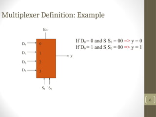 combinational circuits - Multiplexer and Demultiplexer | PPT